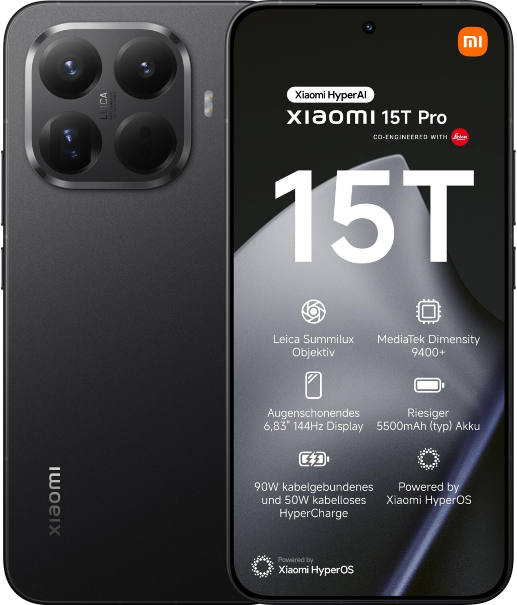 electronis.de :: Xiaomi 15T Pro 256GB/12GB RAM Dual-SIM schwarz :: nur ...